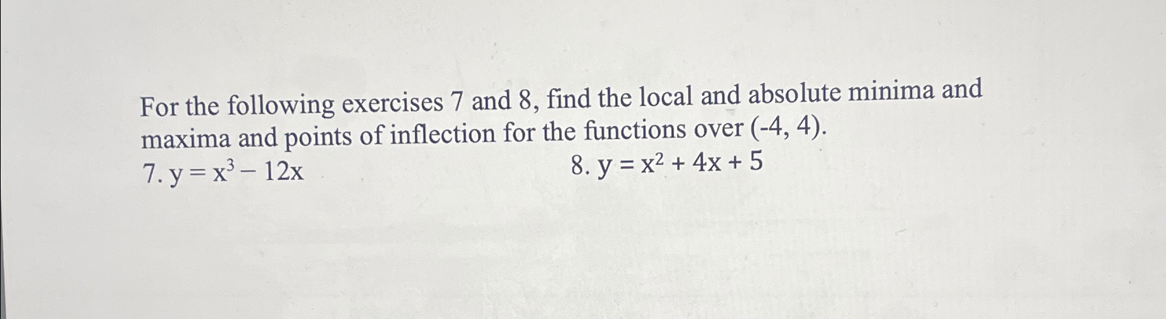 Solved For the following exercises 7 ﻿and 8 , ﻿find the | Chegg.com