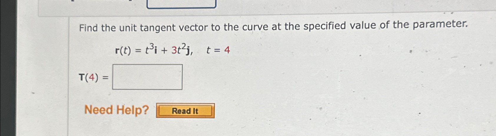 Solved Find the unit tangent vector to the curve at the | Chegg.com