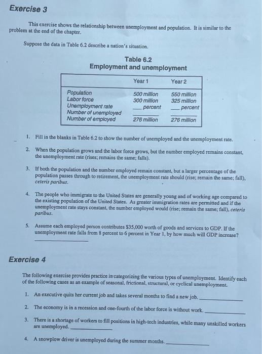 Solved This exercise shows the relationship between | Chegg.com