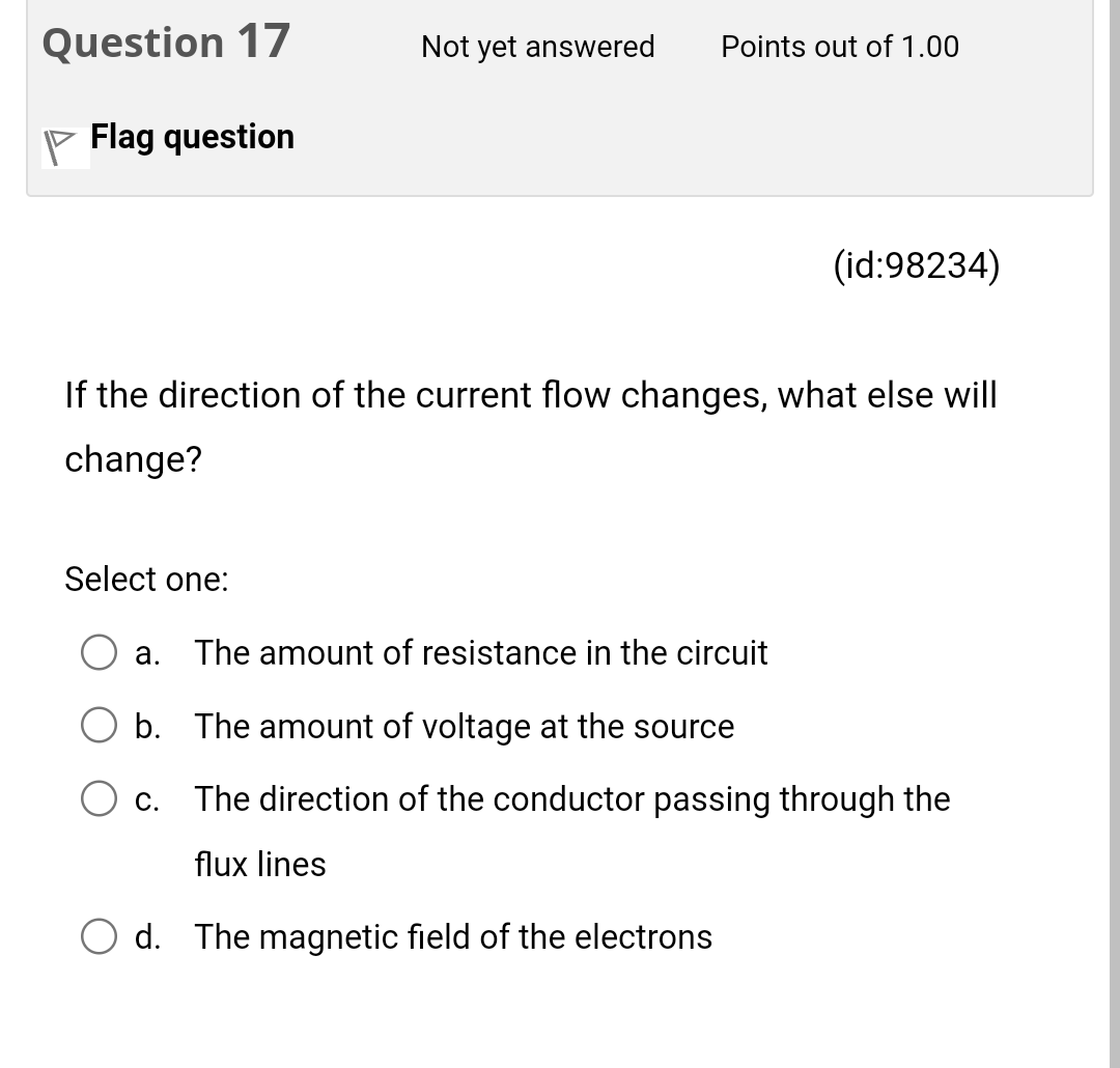 Solved When current flows through a conductor, it develops a | Chegg.com