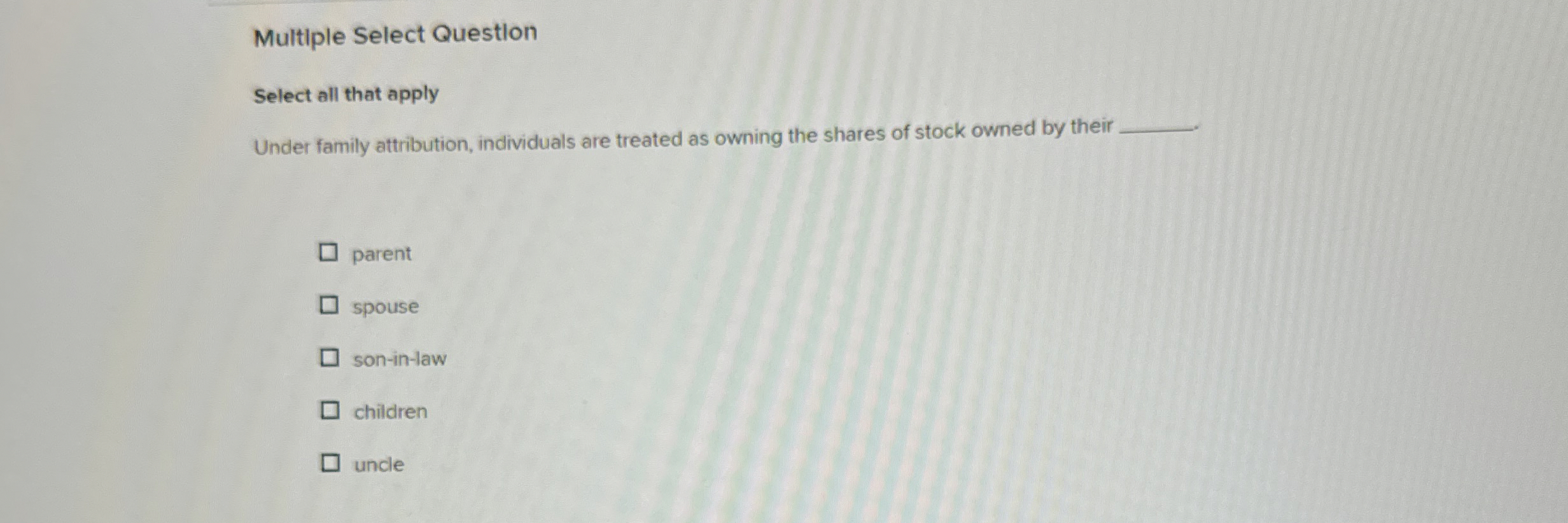Solved Multiple Select QuestionSelect all that applyUnder | Chegg.com