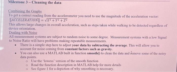 Project: MATLAB Step Tracker As the industry, | Chegg.com