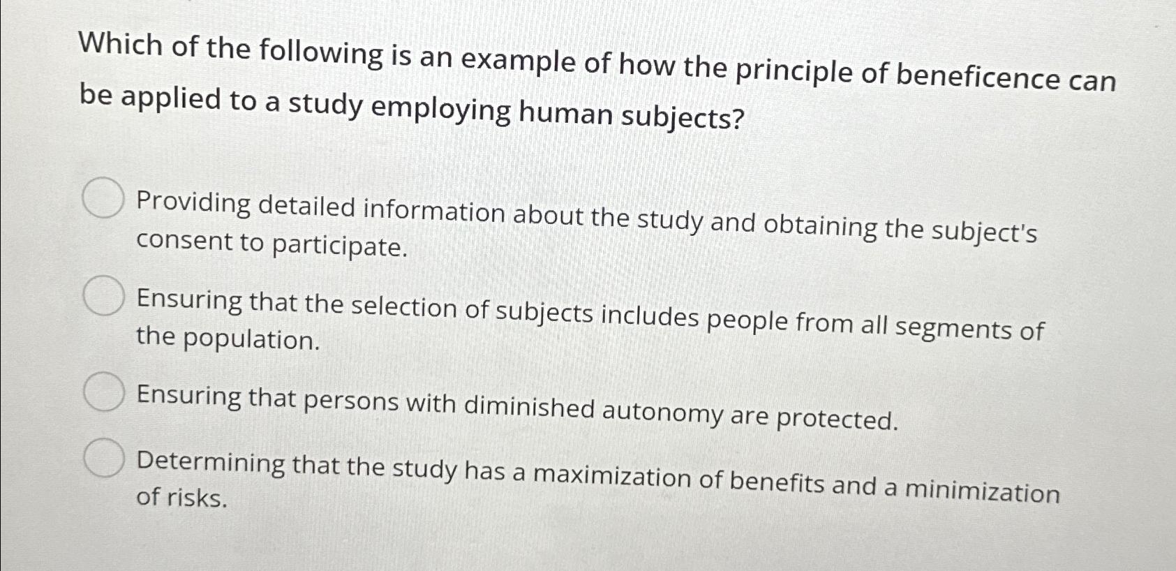 Solved Which of the following is an example of how the | Chegg.com