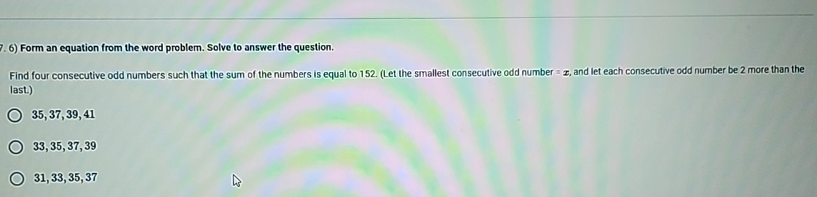 Solved Form an equation from the word problem. Solve to | Chegg.com Solved Form an equation from the word problem. Solve to | Chegg.com