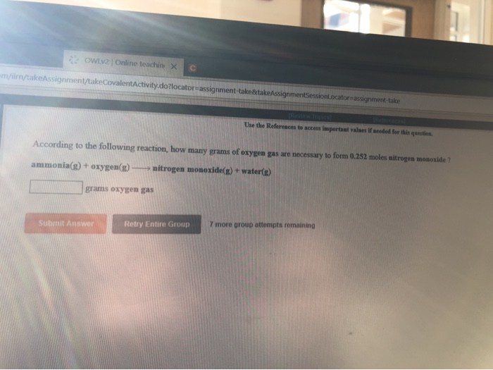 Solved OWL 12 Online teachine X Intake | Chegg.com