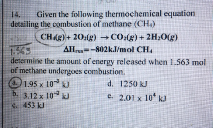 Methane Combustion Equation - Tessshebaylo