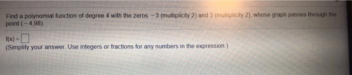 Solved 3 (multiplicity 2) and 3 (multiplicity 2), whose | Chegg.com