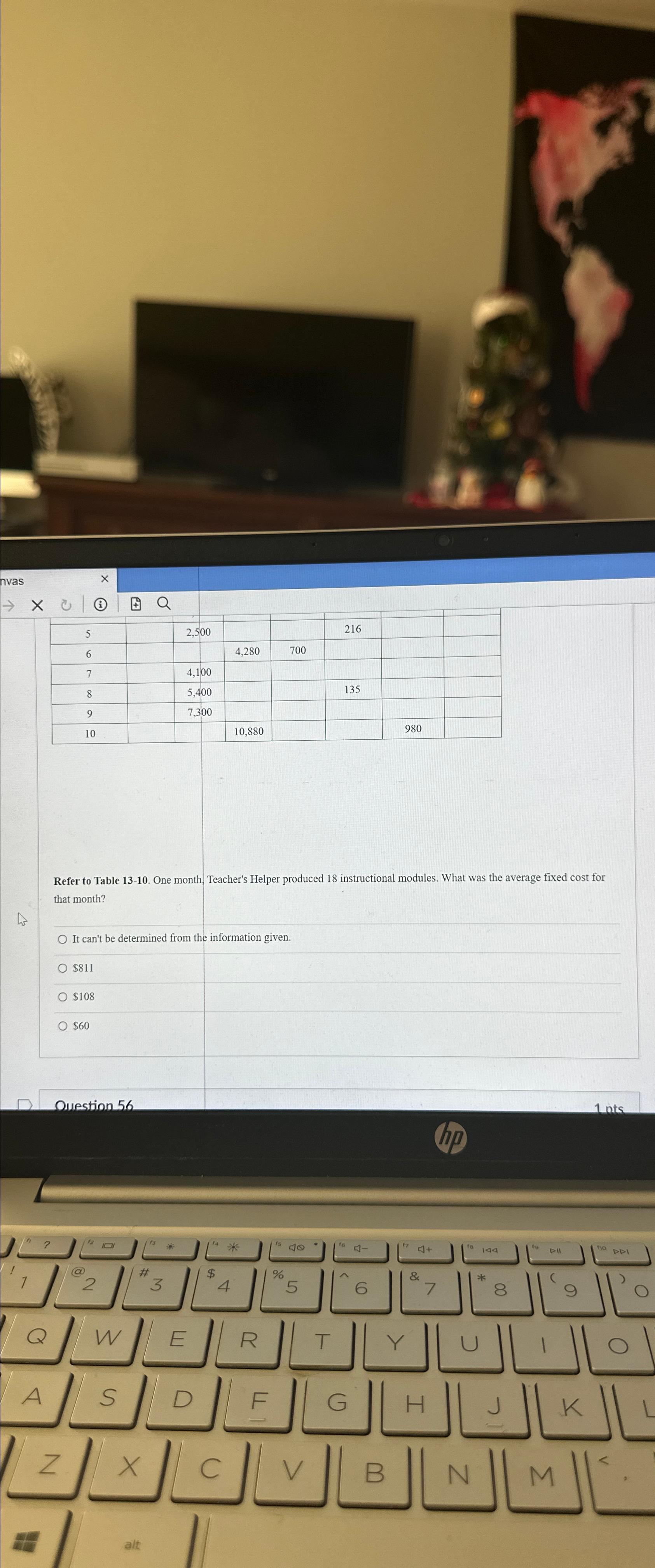 Solved refer to table 13-10 | Chegg.com
