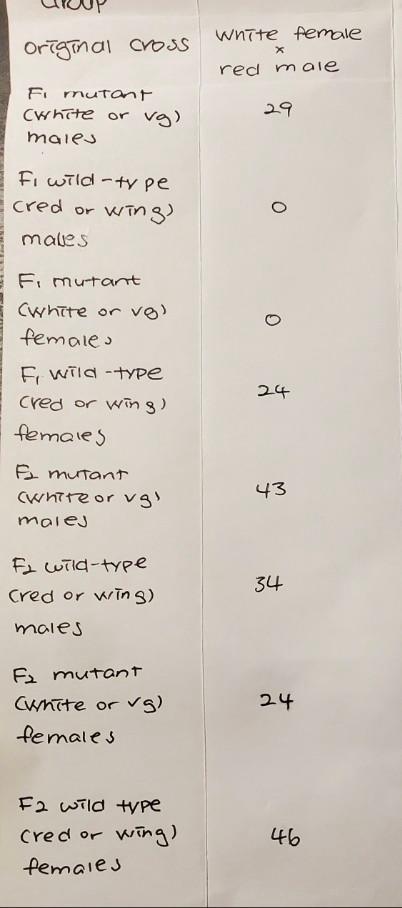 Solved please make the f1 and f2 crosses for this data as | Chegg.com