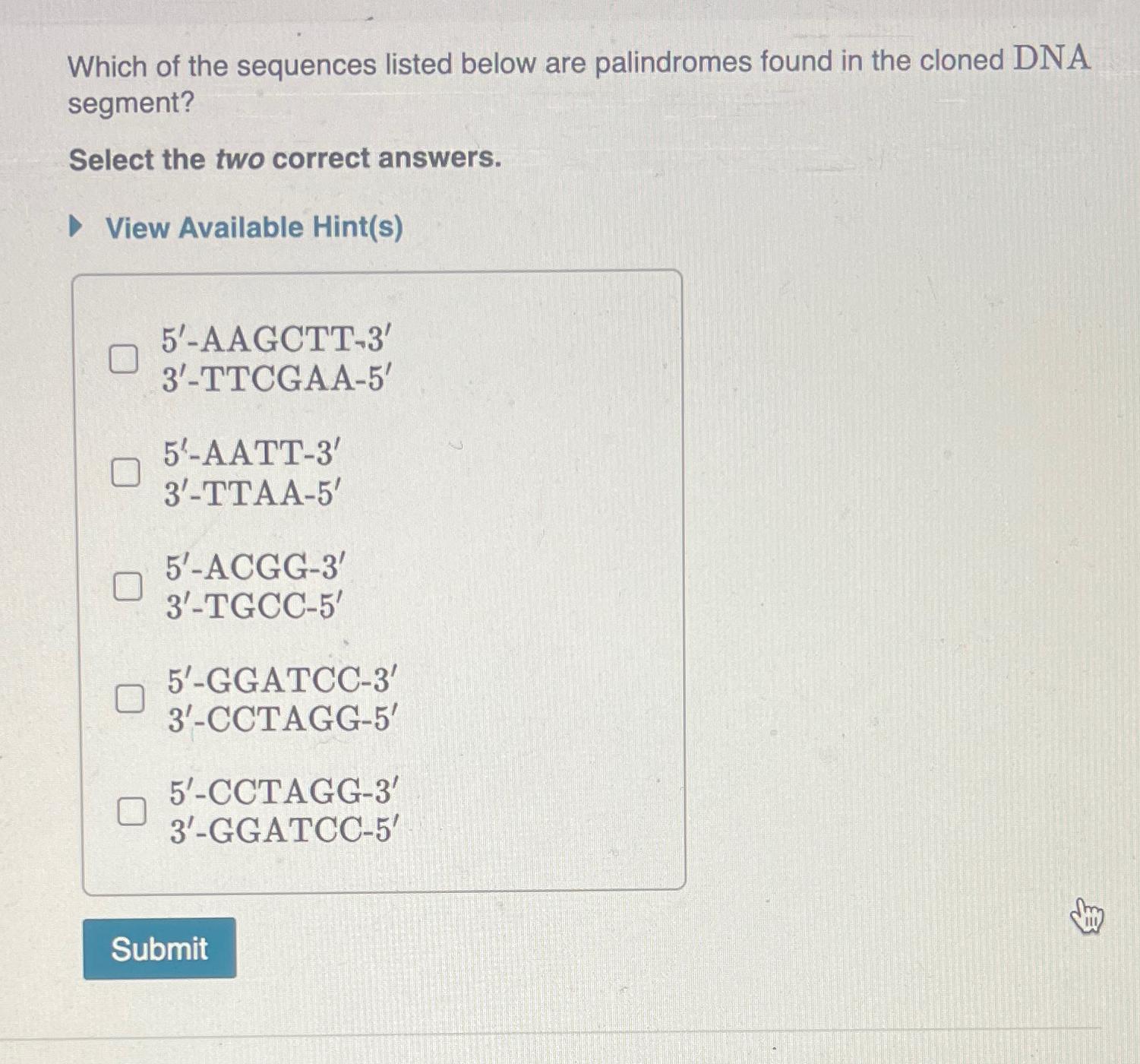 Solved Which of the sequences listed below are palindromes | Chegg.com