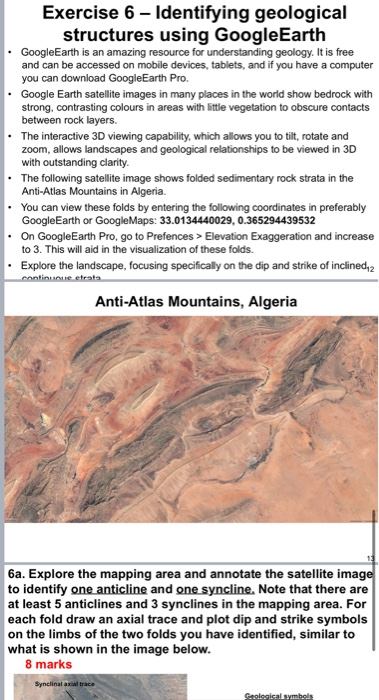 Solved Exercise 6 - Identifying geological structures using | Chegg.com