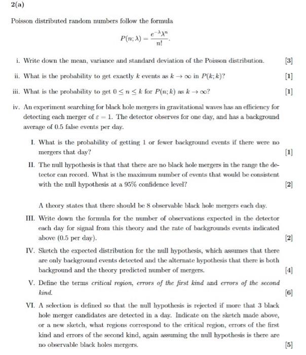 Solved Poisson distributed random numbers follow the formula | Chegg.com