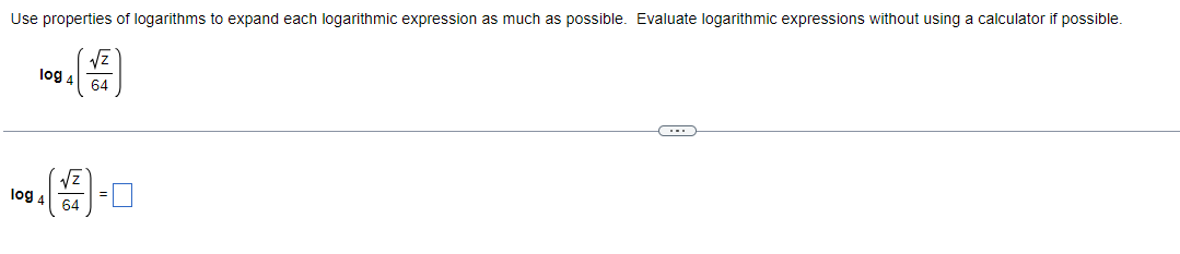 Solved Use properties of logarithms to expand each | Chegg.com