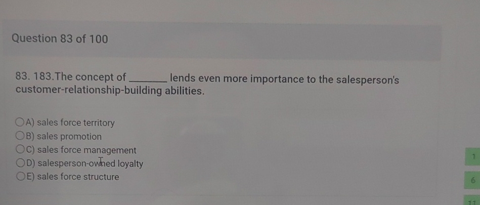 Solved Question 83 ﻿of 10083. 183. ﻿The concept of lends | Chegg.com
