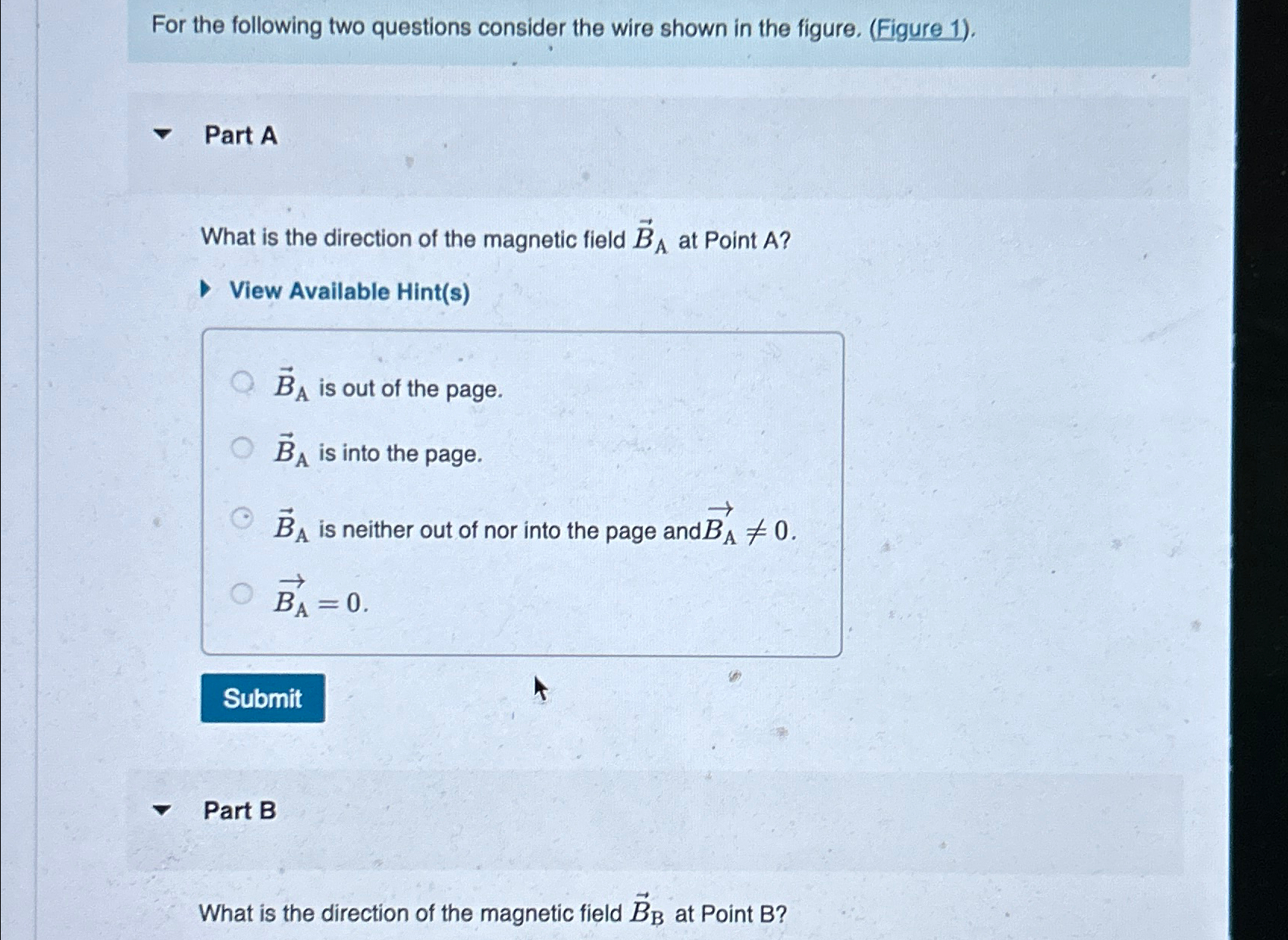 Solved For the following two questions consider the wire | Chegg.com