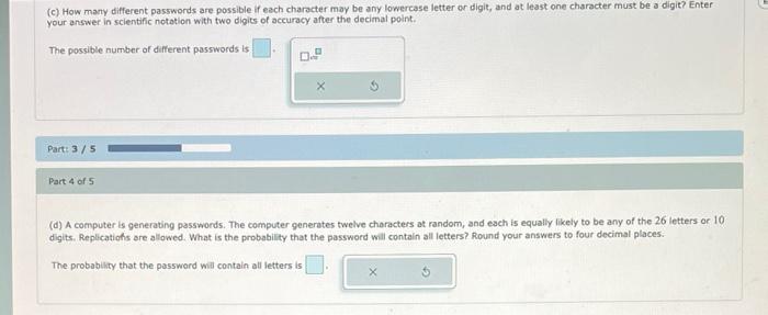 Solved A computer password consists of twelve characters. | Chegg.com
