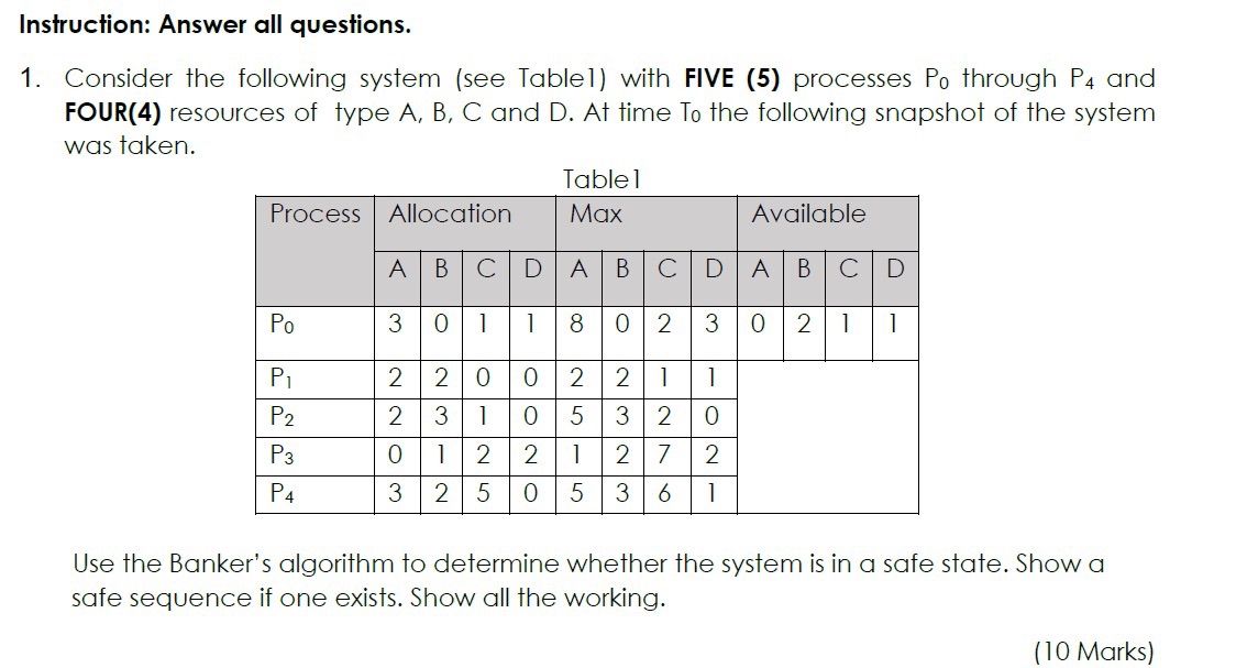 Solved help Instruction: Answer all questions.1. ﻿Consider | Chegg.com