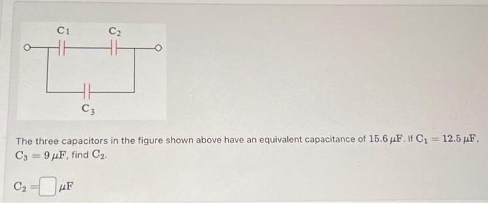 Solved The three capacitors in the figure shown above have | Chegg.com