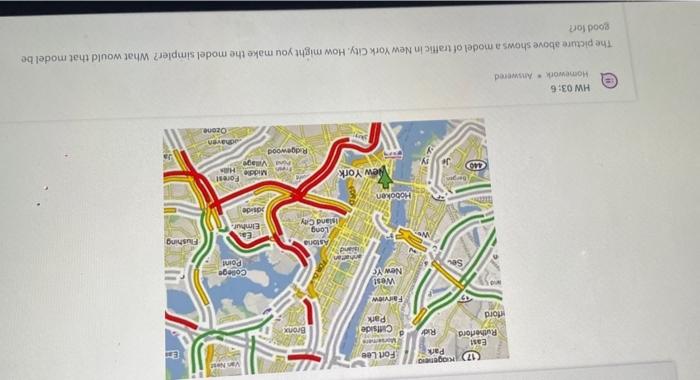 Solved the picture above shows a model of traffic in new | Chegg.com