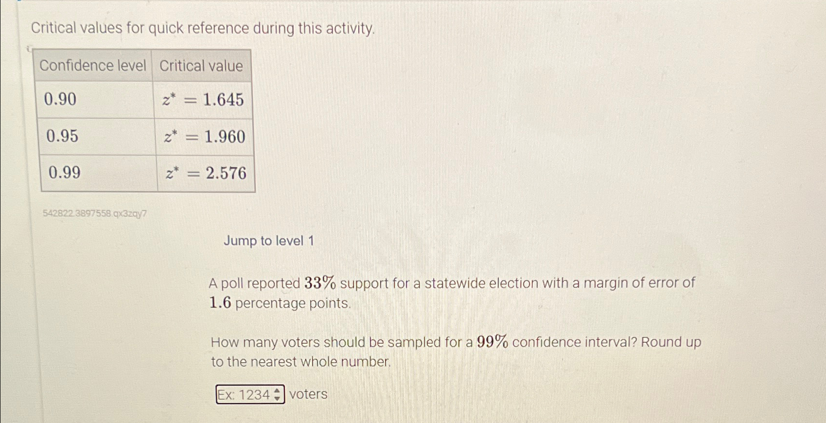 Solved Critical values for quick reference during this | Chegg.com