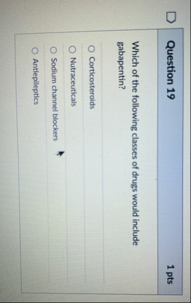 Solved Question 191 ﻿ptsWhich of the following classes of | Chegg.com