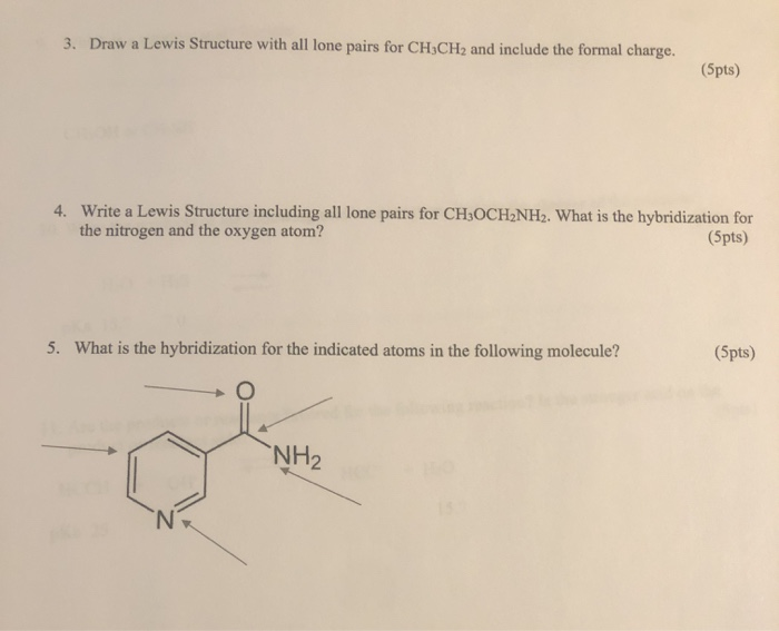 Solved 3. Draw a Lewis Structure with all lone pairs for | Chegg.com