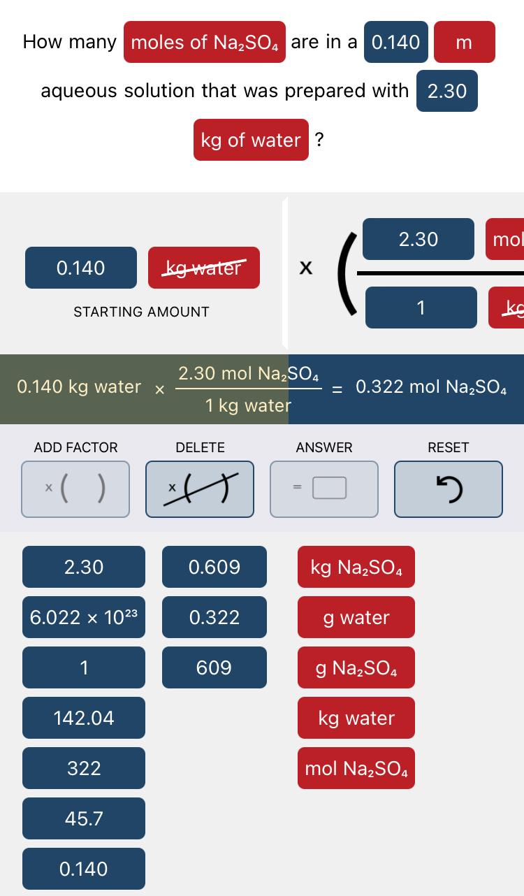Solved How many moles of Na2SO4 ﻿are in a 0.140m aqueous | Chegg.com