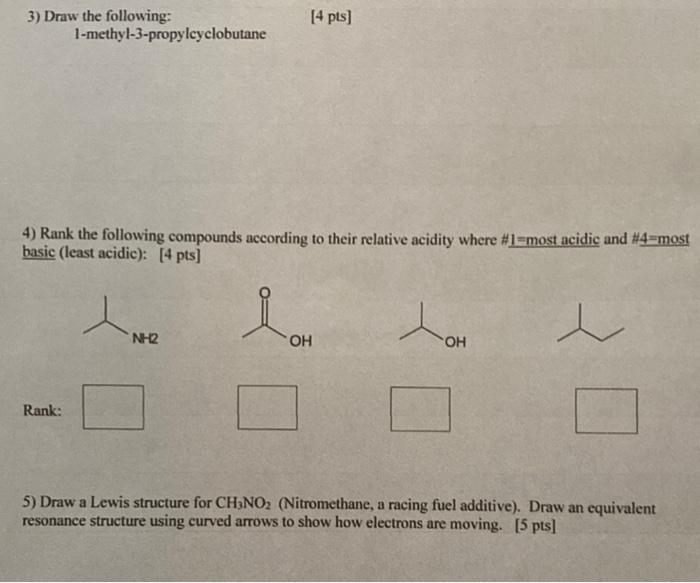 Solved la) Draw the Lewis structure for CH3CF3. [4 pts] b) | Chegg.com