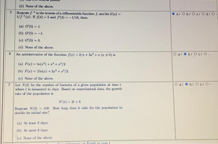 Solved Suppose f−1 is the inverse of a differentiable | Chegg.com
