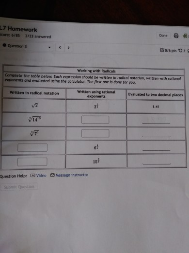 Solved 0/4 pts Simplifying Equations with Rational Exponents | Chegg.com