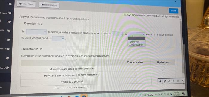 Solved try with our een Unit 6 Read Aloud Rate Content Du | Chegg.com