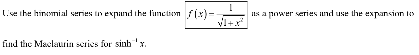 Solved Use the binomial series to expand the function | Chegg.com