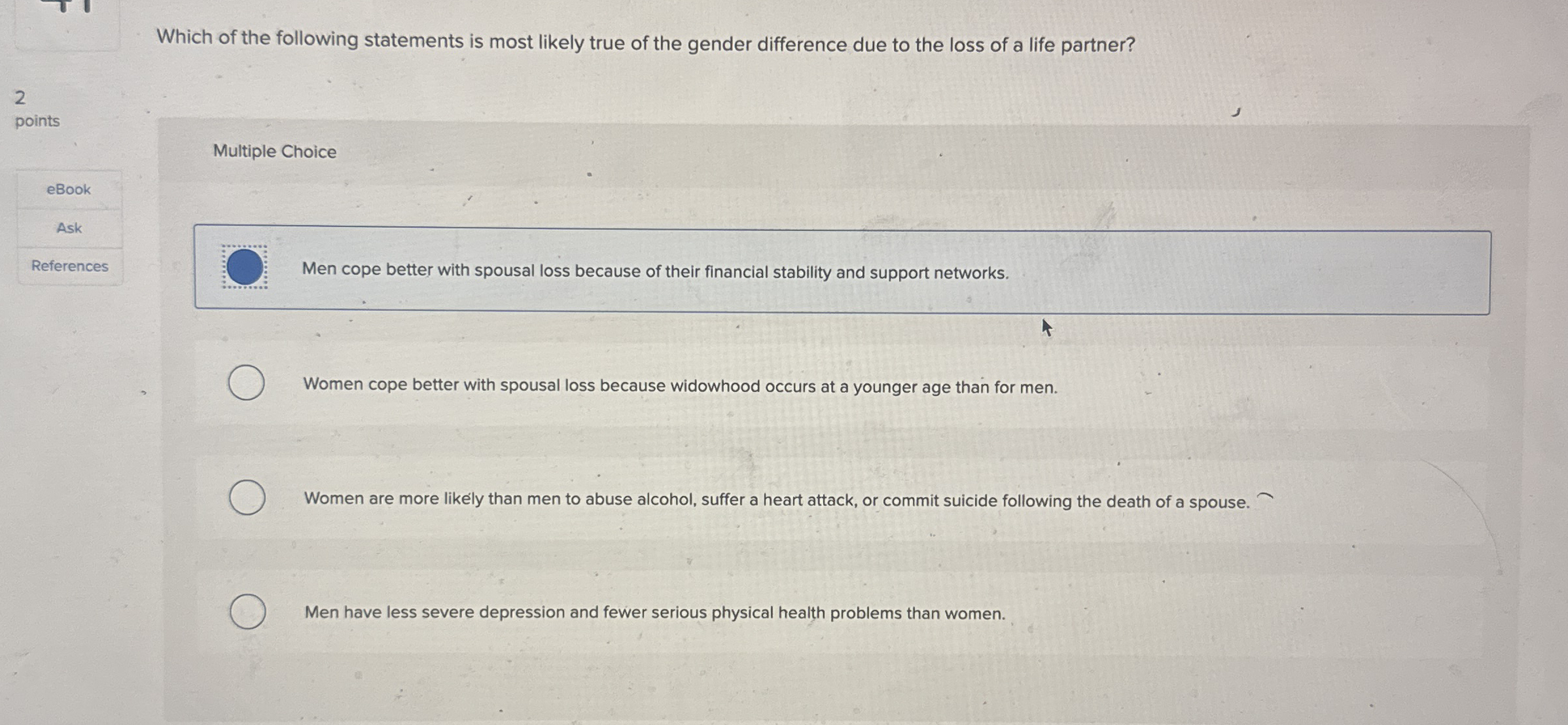 Solved Which of the following statements is most likely true | Chegg.com