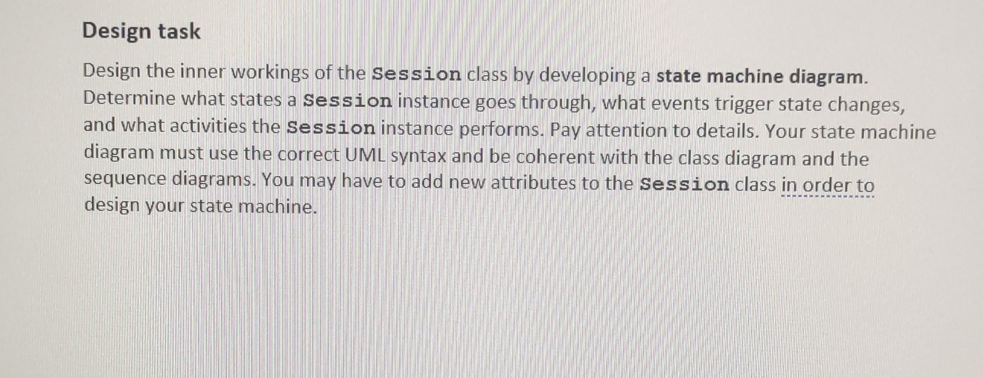 Solved System description Figure 1 below shows the class | Chegg.com