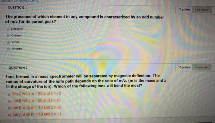 Solved Questo completion Status QUESTION 1 10 points Save | Chegg.com