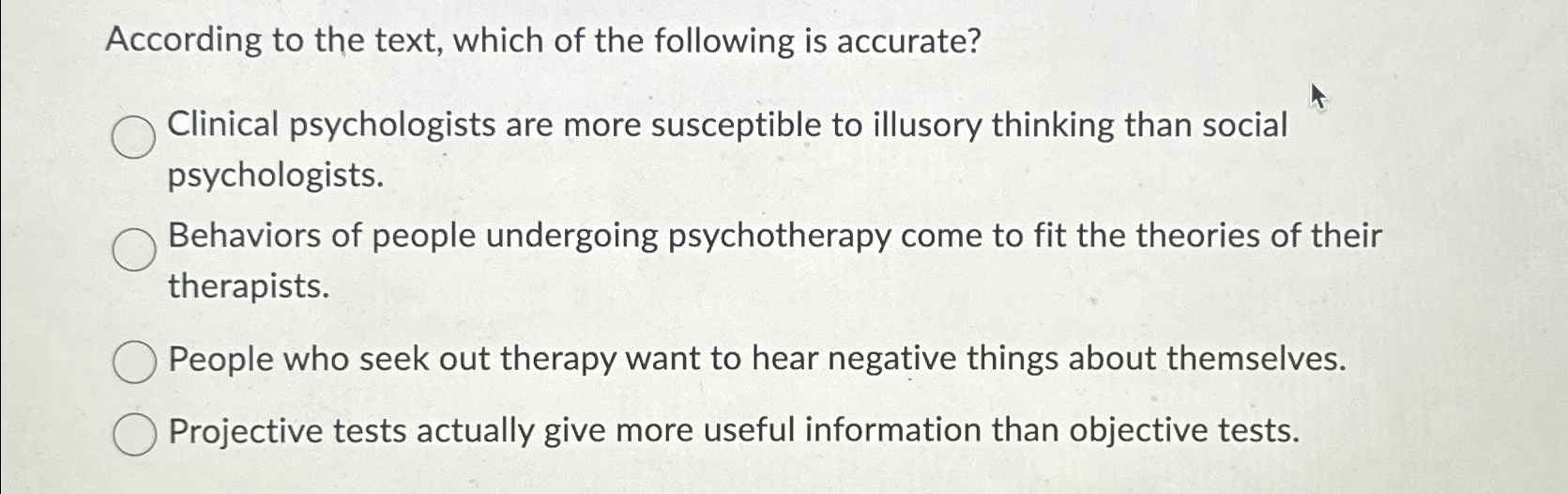 Solved According to the text, which of the following is | Chegg.com