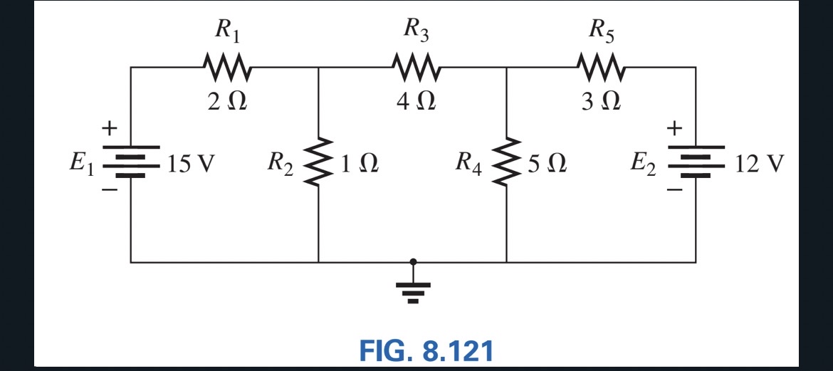 Solved by an EXPERT a. ﻿Write the mesh equations for the network of Fig. | Chegg.com
