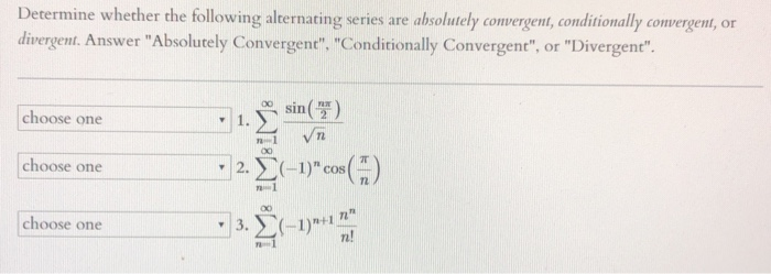 Solved Determine whether the following alternating series | Chegg.com