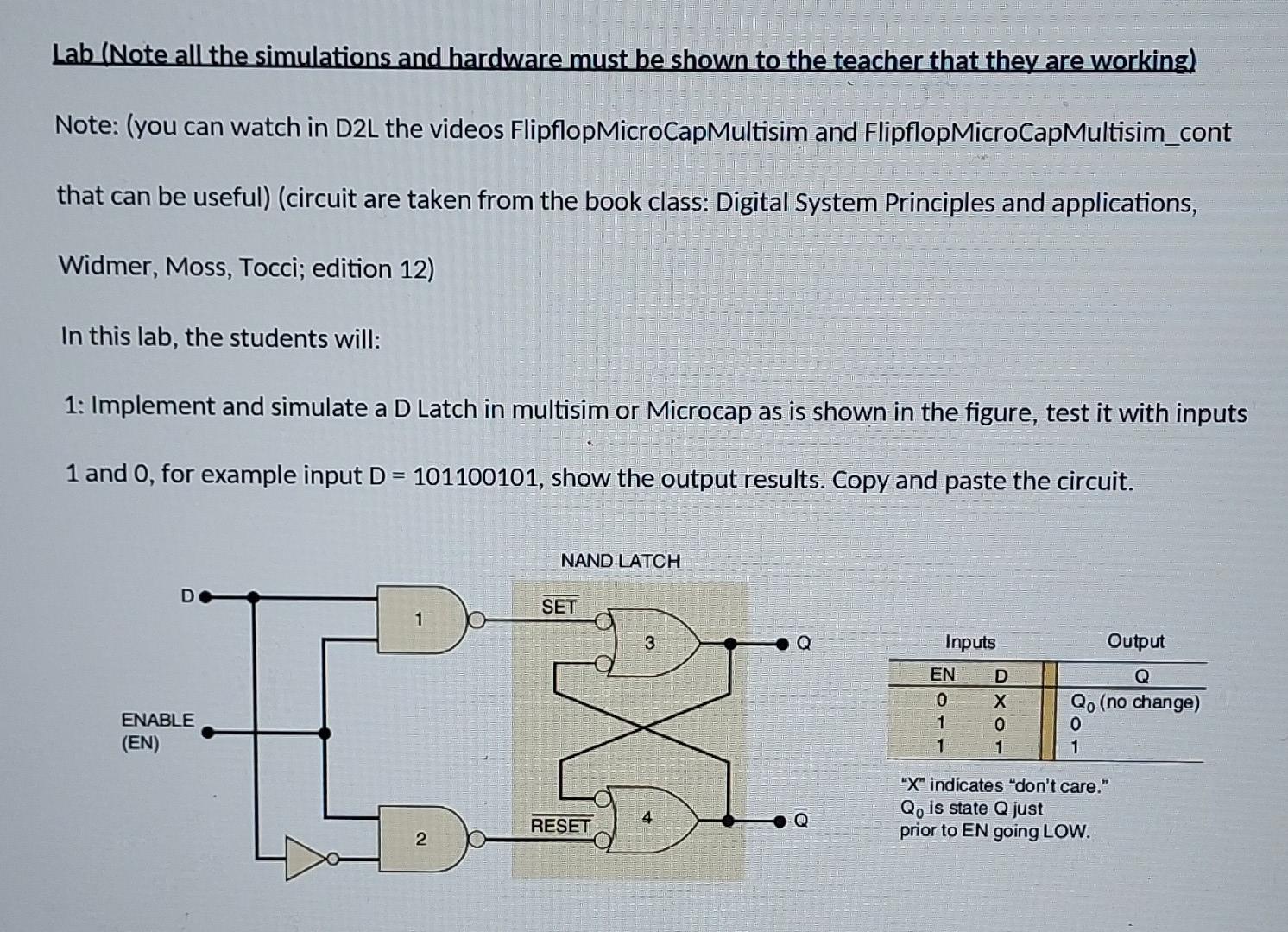 Solved Lab (Note all the simulations and hardware must be | Chegg.com