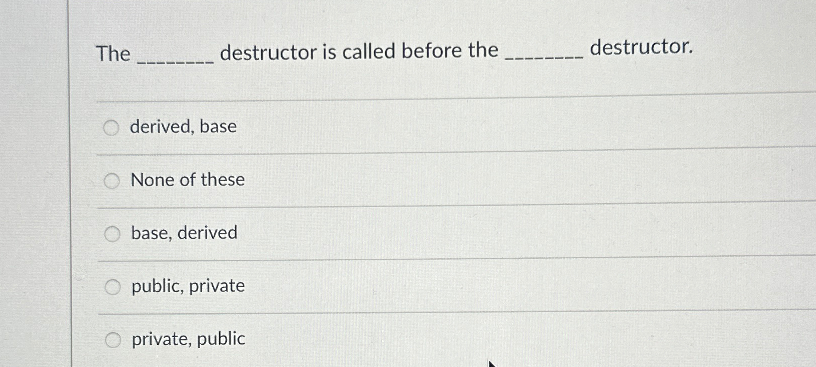Solved The Destructor Is Called Before The