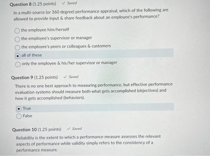 Solved A continuous performance management process | Chegg.com