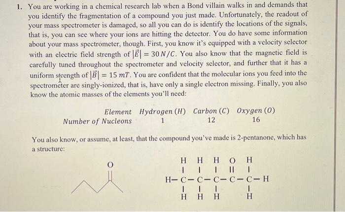 Solved You are working in a chemical research lab when a | Chegg.com