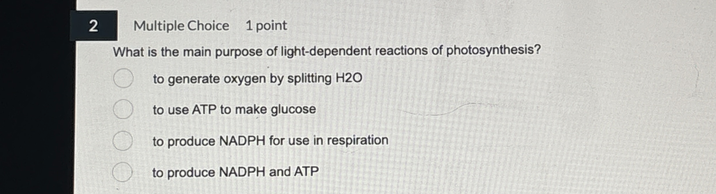 Solved 2Multiple Choice1 ﻿pointWhat is the main purpose of | Chegg.com