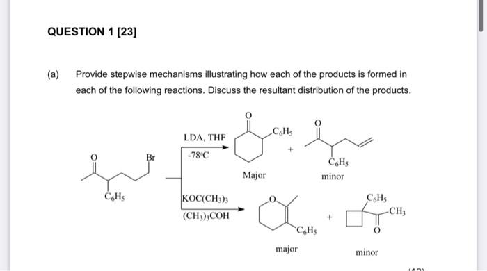 Solved (a) Provide stepwise mechanisms illustrating how each | Chegg.com