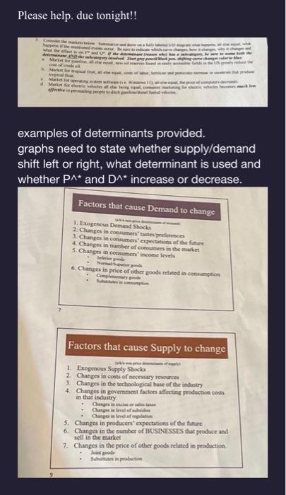 Solved examples of determinants provided. graphs need to | Chegg.com