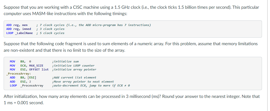 Solved Suppose that you are working with a CISC machine | Chegg.com