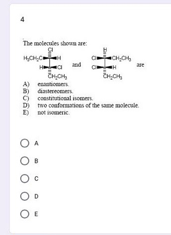 Solved The molecules shown are: CI HECH. CH CICHCH Hobci and | Chegg.com