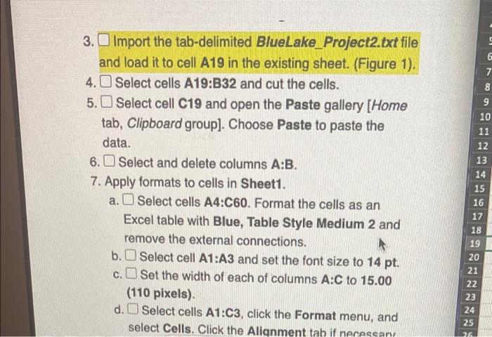 6 7 8 3. Import the tab-delimited | Chegg.com