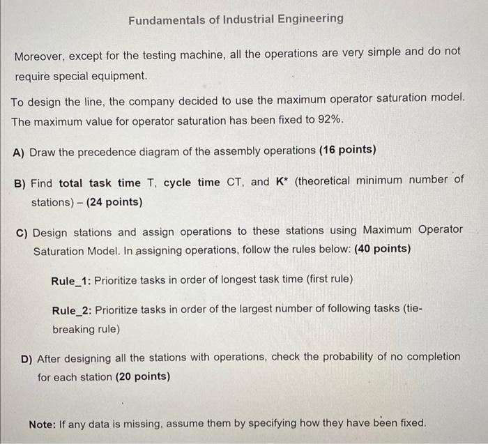 ASSEMBLY DESIGN - CASE STUDY CBA is a multinational | Chegg.com