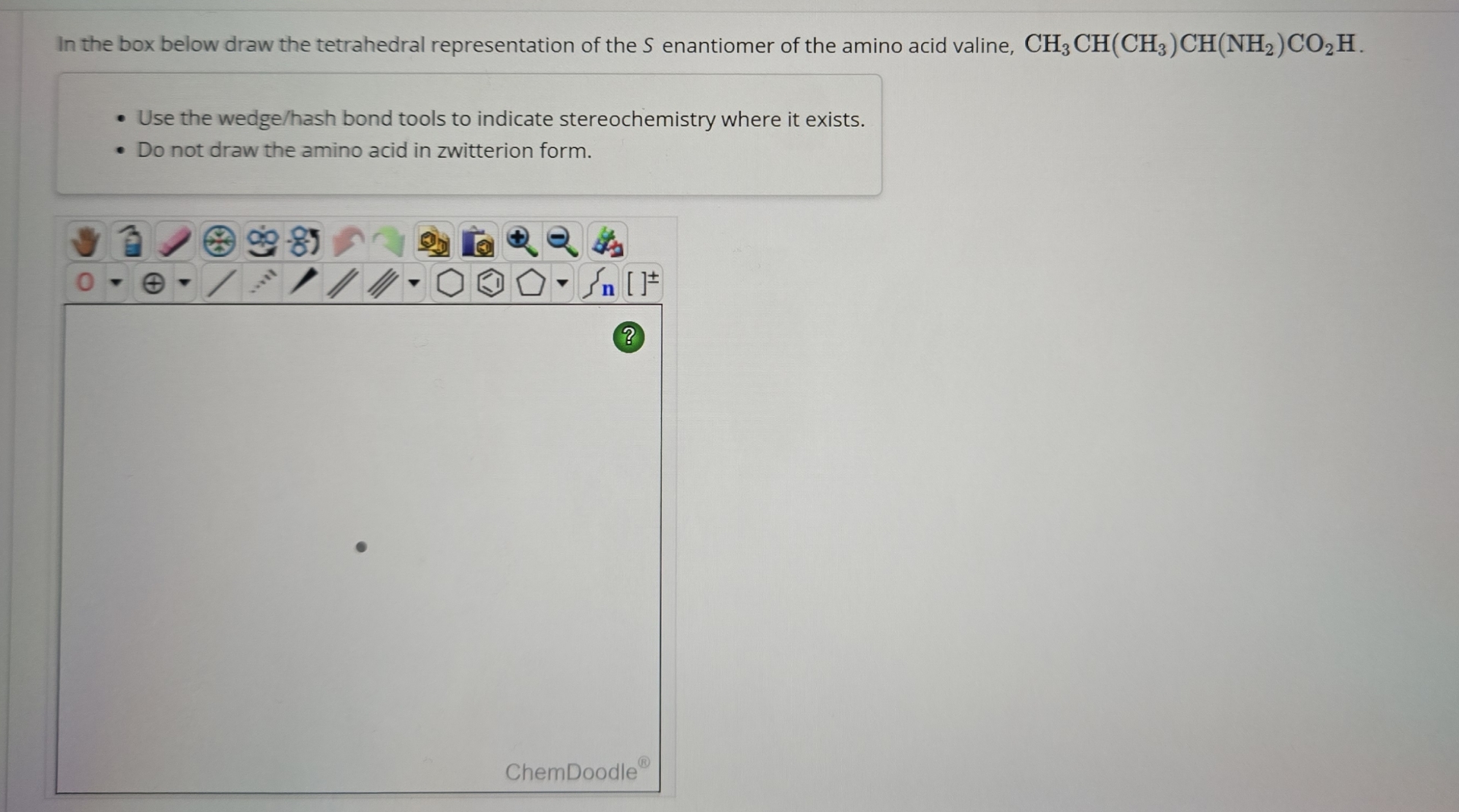 Solved In the box below draw the tetrahedral representation | Chegg.com